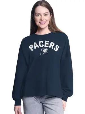 G-III 4HER BY CARL BANKS Indiana Pacers Athletic Pullover Sweatshirt - Navy