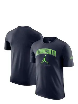 JORDAN BRAND Minnesota Timberwolves Essential Cities T-shirt - Navy