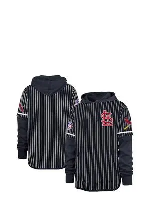 '47 St. Louis Cardinals Pinstripe Pullover Hoodie - Navy