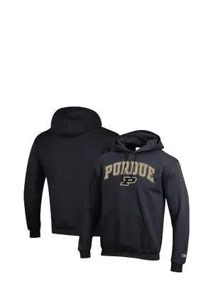 Champion Purdue Boilermakers Arched Logo Fleece Pullover Hoodie - Black