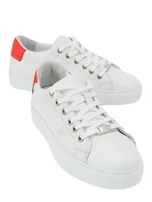 FOREVER & ALWAYS SHOES Ayverie Leather Sneaker White Leather