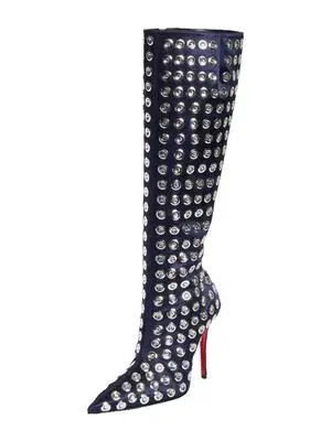 CHRISTIAN LOUBOUTIN Miss Z Boum Boum Boots - Zaffiro
