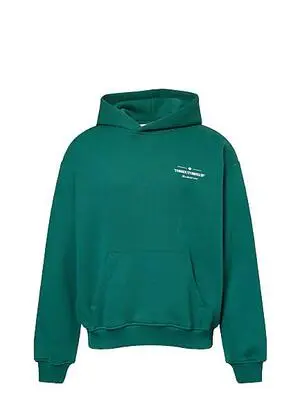THE COUTURE CLUB Cotton Hoody With Logo Print - Green