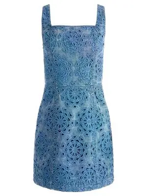 Alice + Olivia Maryann Mini Dress - Blue