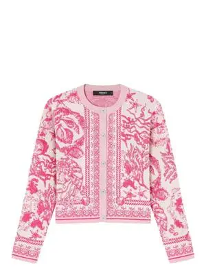 Versace Underwater Barocco Cardigan - Pink