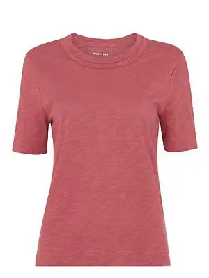 Whistles Cotton Regular-fit T-shirt - Pink