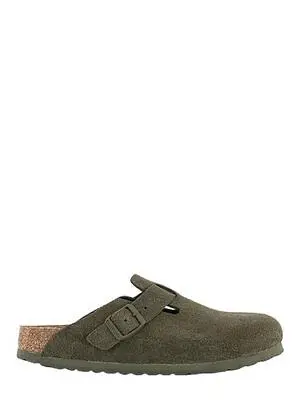 BIRKENSTOCK Boston Suede Clogs - Thyme