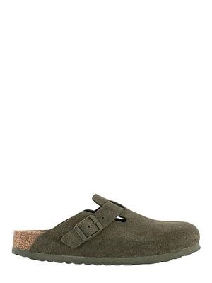 BIRKENSTOCK Boston Suede Clogs - Thyme