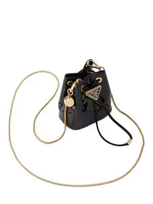 Prada Logo-plaque Mini Bag - Black