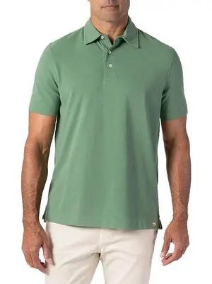 Robert Talbott Walker Short Sleeve Polo Shirt Forest Green