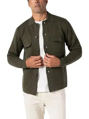 Robert Talbott Landon Sweater Jacket - Dark Olive