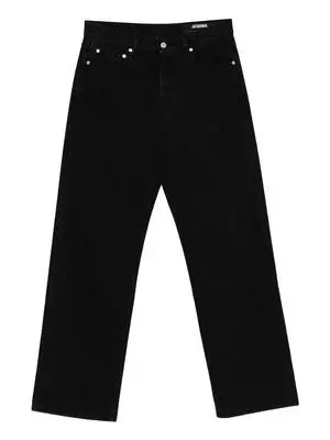 Jacquemus Straight Leg Jeans - Black