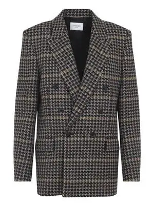 Saint Laurent Wool Jacket Multicolour