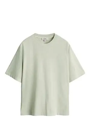 Cos Relaxed Lightweight Cotton T-shirt - Green