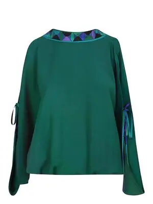 Emilio Pucci Open-back Blouse - Green