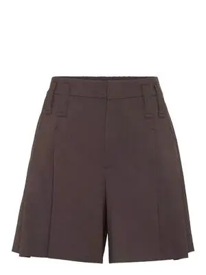 Brunello Cucinelli Pleated Thigh-length Shorts - Brown