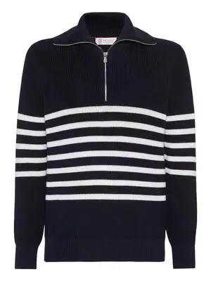 Brunello Cucinelli Cotton Jumper - Blue