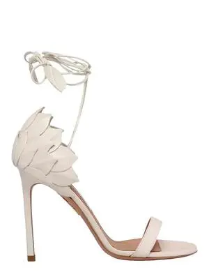 AQUAZZURA Leather Stiletto Pumps - White