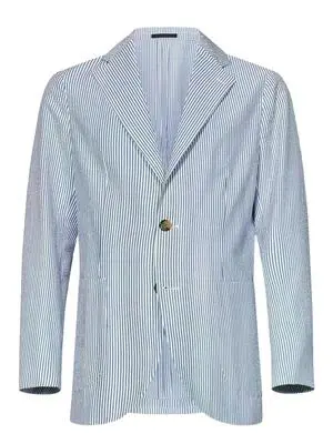 FRANZESE COLLECTION Striped Blazer - Blue