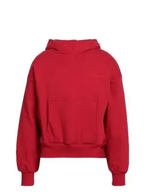 GARMENT WORKSHOP Cotton Embroidered Logo Sweatshirt Red