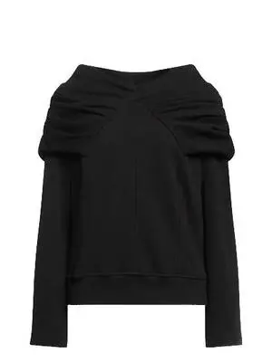 JIJIL Solid Long Sleeve Sweatshirt - Black