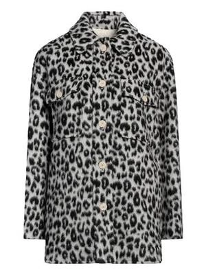 Isabel Marant Étoile Virgin Wool Leopard-print Coat - Black