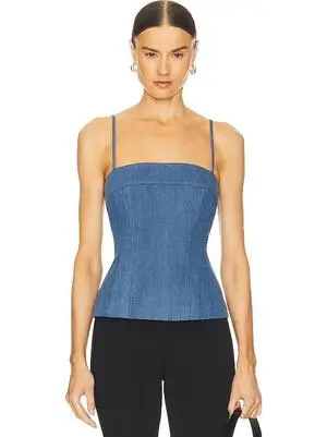 LOVERS AND FRIENDS Simone Top - Denim Blue