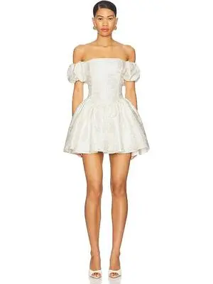 RUNAWAY THE LABEL Elodie Mini Dress - Ivory
