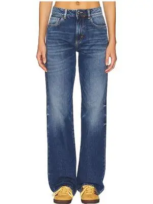ICON DENIM LA Iris Wide Leg Jeans - Deep Blue