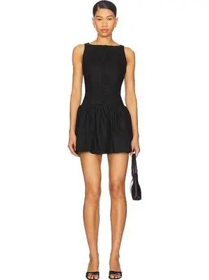 Faithfull The Brand Blair Mini Dress - Black