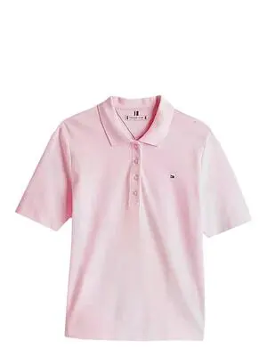 Tommy Hilfiger Cotton Polo Top - Pink