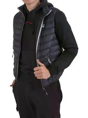 PODHIO Logo-patch Padded Gilet - Grey