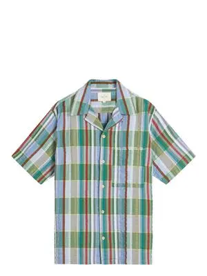 Folk Relaxed Soft Collar Vacation Shirt - Multicolour Check