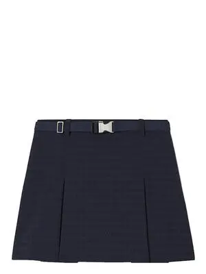 Tory Burch Jacquard A-line Skirt - Deep Navy