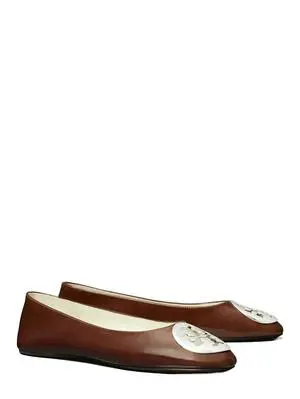 Tory Burch Reva Ballet Flats - Russet Brown
