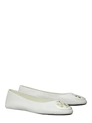 Tory Burch Reva Ballet Flats White