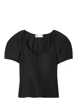 TORY BURCH Balloon Sleeve Viscose Top