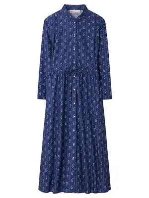 Tory Burch Cotton Shirt Dress - Blue Paisley