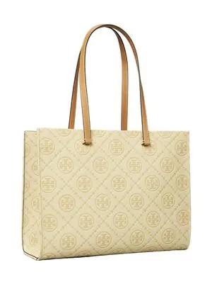 Tory Burch Tory Burch T Monogram Pebble Tote Biscotti