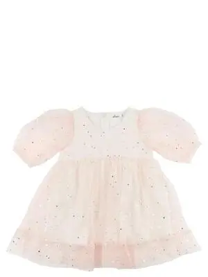 OH BABY! Josephine Silver-fleck Dress - Pale Pink