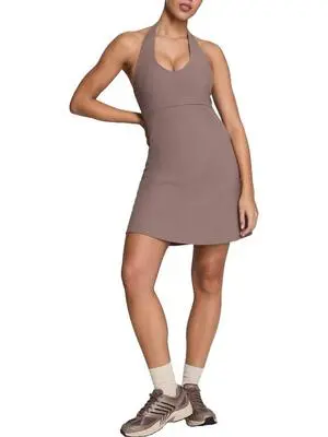 Spanx Onform Halter Mini Sundress Smoke