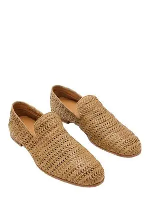 John Varvatos Venice Woven Slip-on Shoe - Wood Brown
