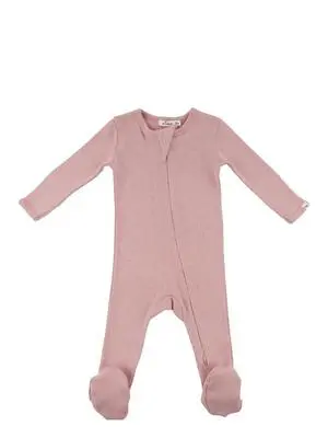 OH BABY! Hearts Pointelle Footie - Blush