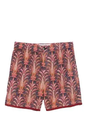 Valentino Garavani Voyage Imaginaire-print Shorts - Blue
