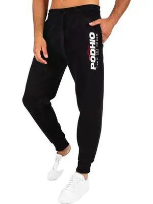 PODHIO Logo-print Track Pants - Black