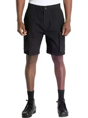 Calvin Klein Washed Cargo Shorts - Black