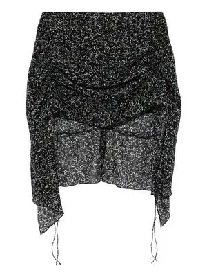 KNWLS Aldra High-low Hem Skirt - Black