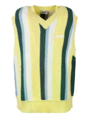 AUTRY Striped Knitted Vest - Yellow