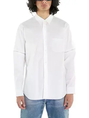 Comme Des Garçons Long Sleeved Shirt - White