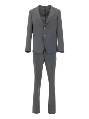 SANTANIELLO Mélange-effect Suit - Grey